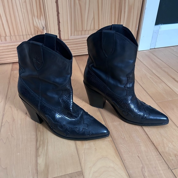 Aldo | Shoes | Fake Aldo Black Western Ankle Boots | Poshmark